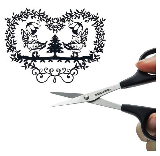 scissors cutting paper design